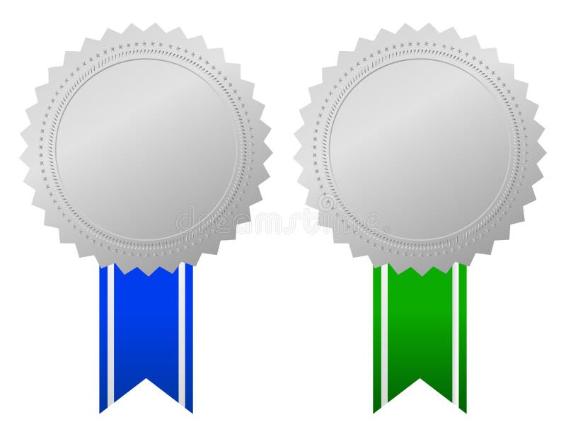 Conceda el emblema ilustración del vector. Ilustración de medalla ...