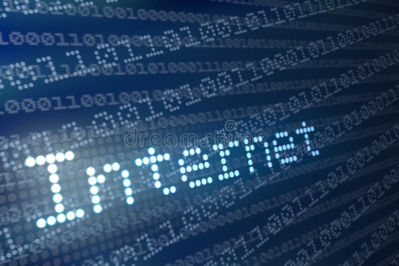 Conceito Abstrato Da Internet Ilustração Stock - Ilustração de conceito ...