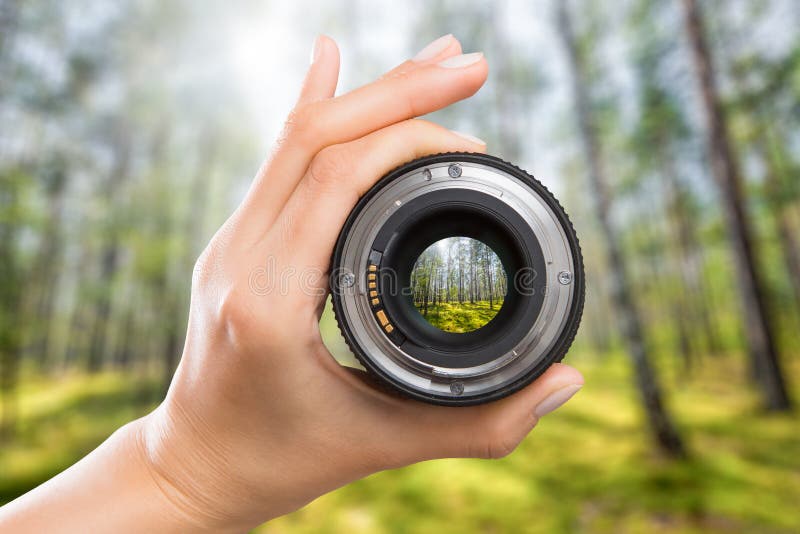 Conceito Da Objetiva Da Fotografia Imagem de Stock - Imagem de câmara ...