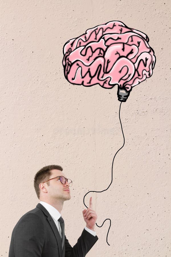 Conceito Da Sessão De Reflexão Imagem de Stock - Imagem de bulbo ...