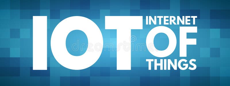 Conceito Da Sigla Iot Internet Das Coisas Ilustração Stock - Ilustração ...