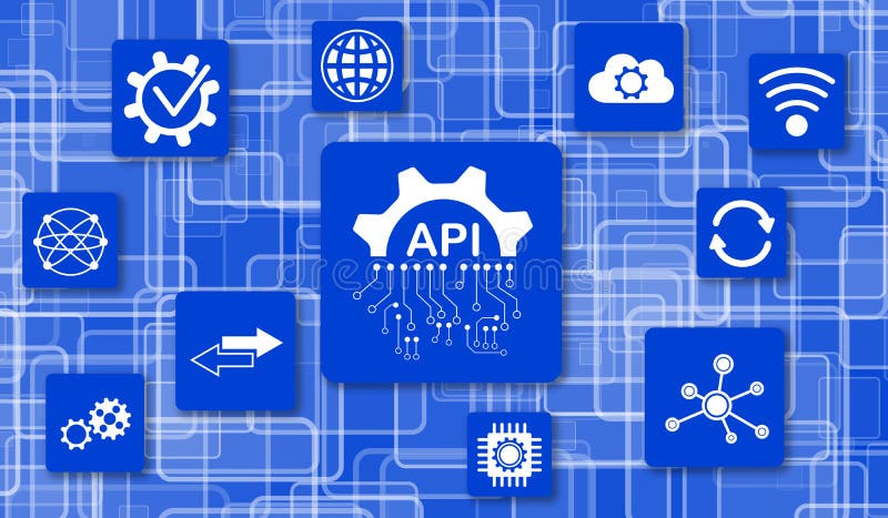 Conceito de api ilustração stock. Ilustração de servidor - 265032985