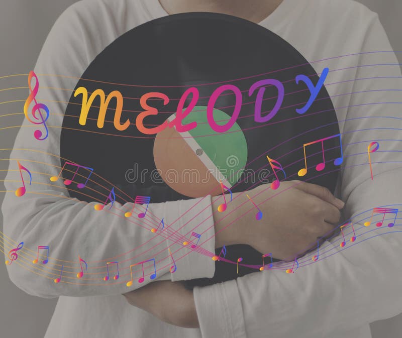 Conceito De Melody Music Note Rhythm Graphic Imagem de Stock - Imagem ...