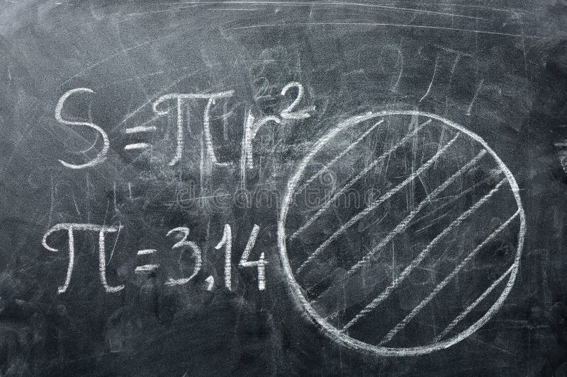 Conceito Do Dia Do PI Círculos E Fórmulas Dos Desenhos Com PI Foto de ...