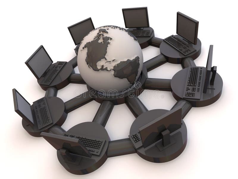 Conceito de internet ilustração stock. Ilustração de desktop - 6604186