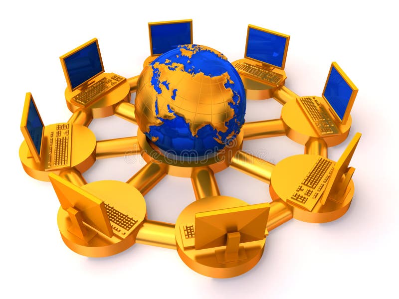 Conceito do Internet ilustração stock. Ilustração de digital - 6339777