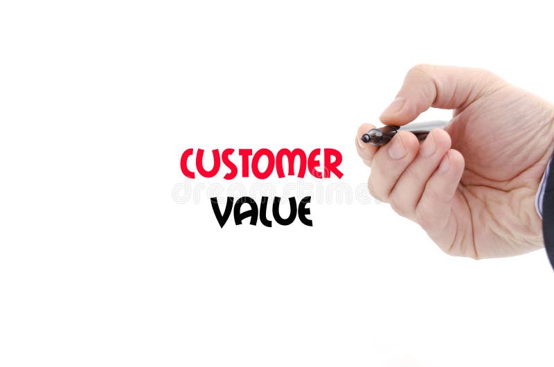 Conceito Do Texto Do Valor Do Cliente Foto de Stock - Imagem de toque ...