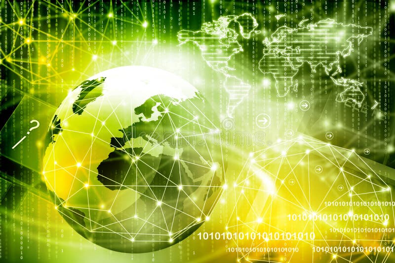 Conceito Global Do Internet Ilustração Stock - Ilustração de digital ...