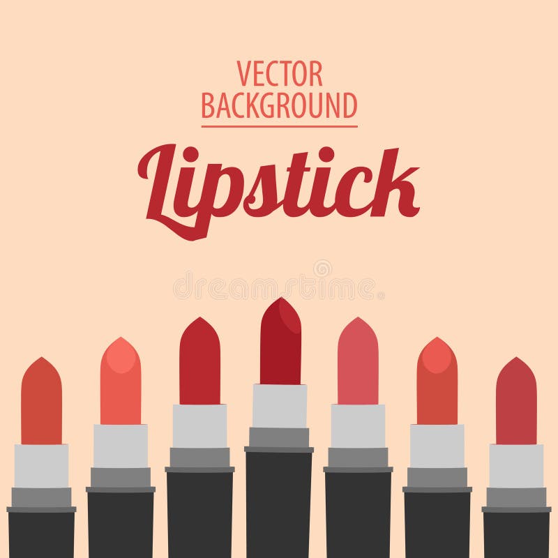 Conceito Liso Do Fundo Do Batom Ilustração do Vetor - Ilustração de ...