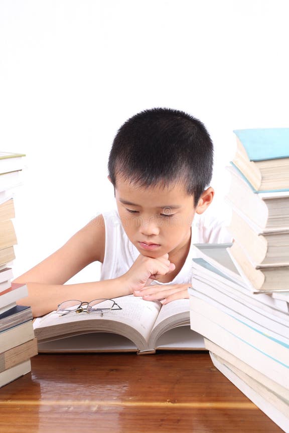 Concentrate on reading stock photo. Image of educate - 10041094