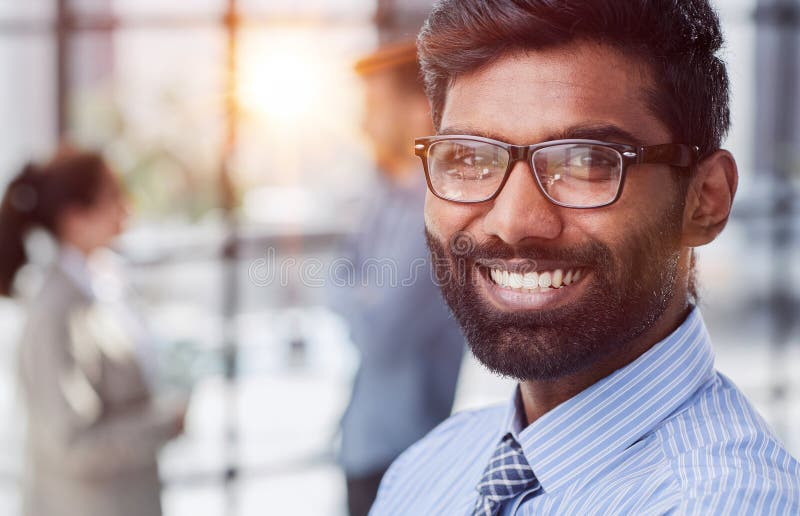 Concentrated Businessman with Beard Wearing Glasses Portrait Stock ... Concentrated Businessman with Beard Wearing Glasses Portrait Stock ...