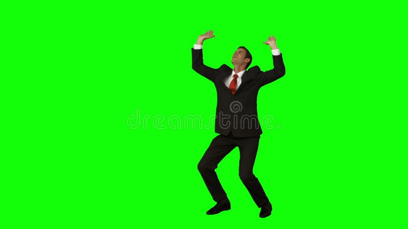 Concentrated Businessman Lifting Something Stock Video - Video of space ...