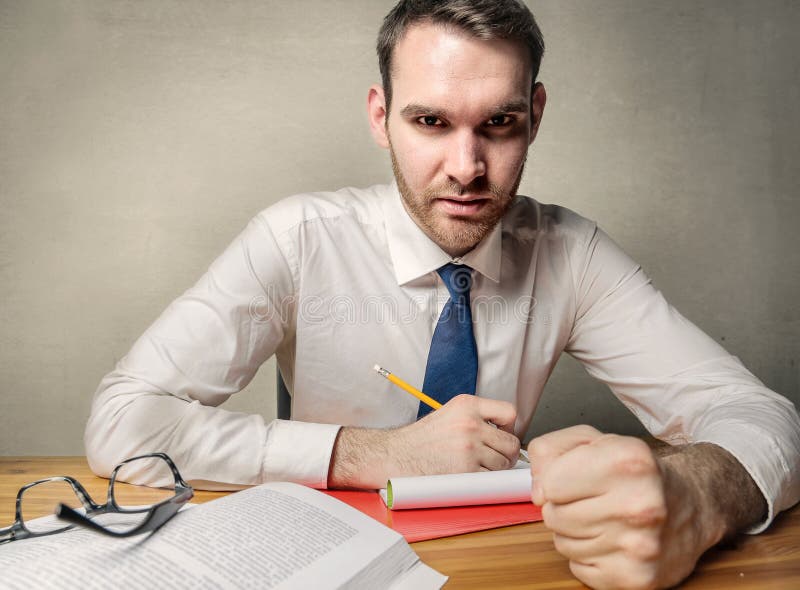 Concentrated businessman stock photo. Image of businessman - 63563778