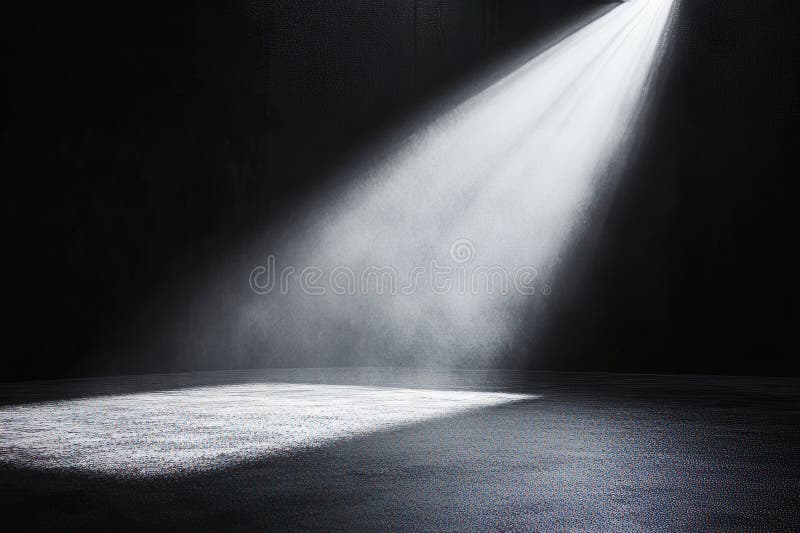 A Concentrated Dark Floor Scene in an Abstract Setting, Highlighted by ...
