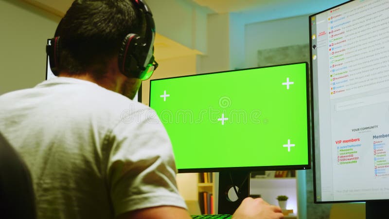 Concentrated Pro Gamer Playing Games Stock Footage - Video of game ...