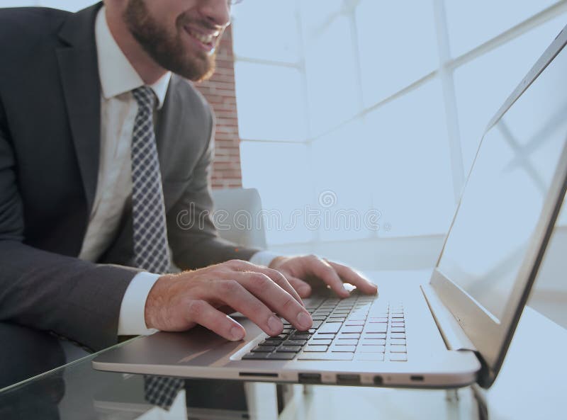 Concentrated Professional it Developer with Laptop Stock Image - Image ...
