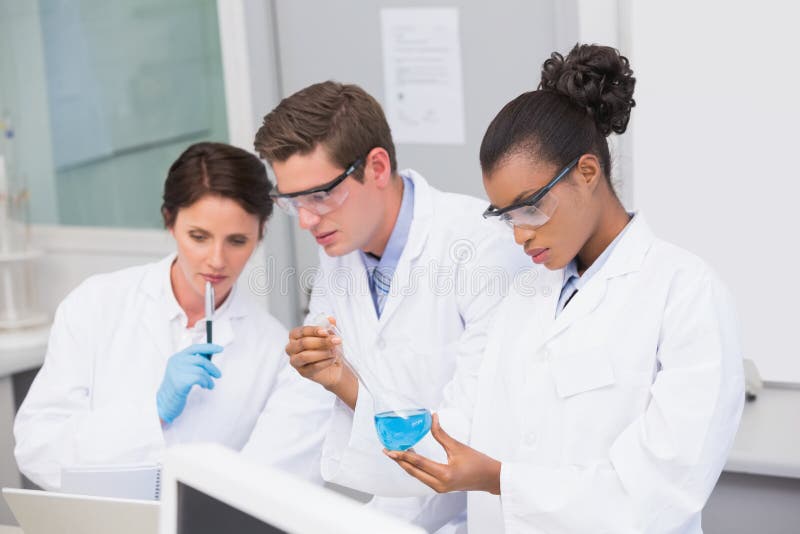 Scientists Working in a Laboratory Stock Photo - Image of learn, inside ...