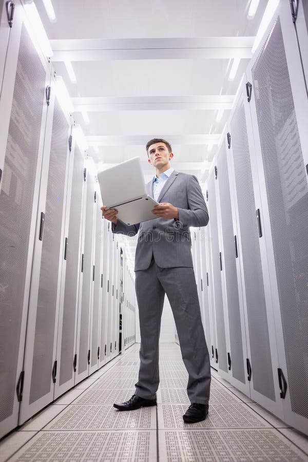 Concentrating Computer Maintenance Server Room Stock Photos - Free ...
