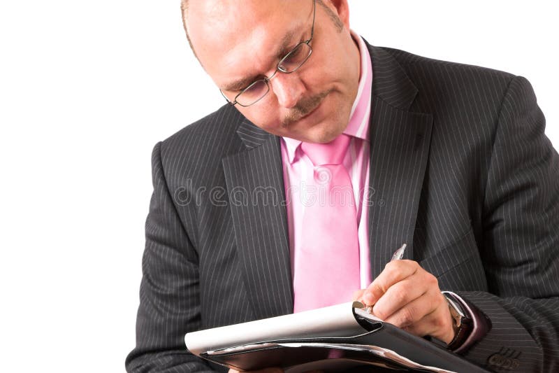 Auditor - Taking Notes stock photo. Image of folder, audit - 741738