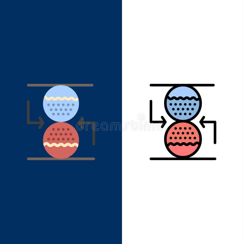 Concentration, Control, Effective, Sand Clock Icons. Flat and Line ...