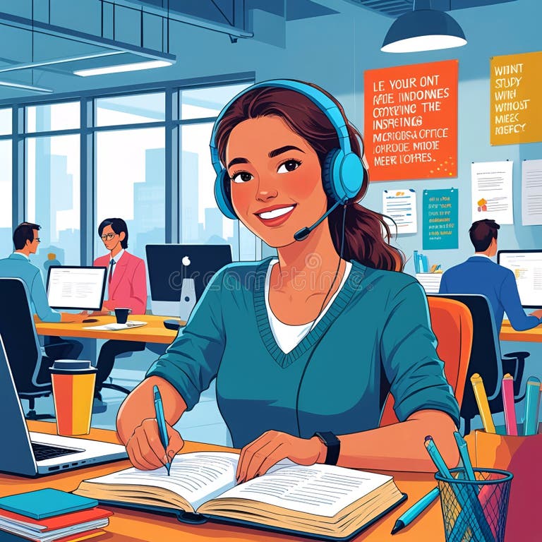 Concentration and Creativity: the Perfect Study Environment Stock Image - Image of chapter ...