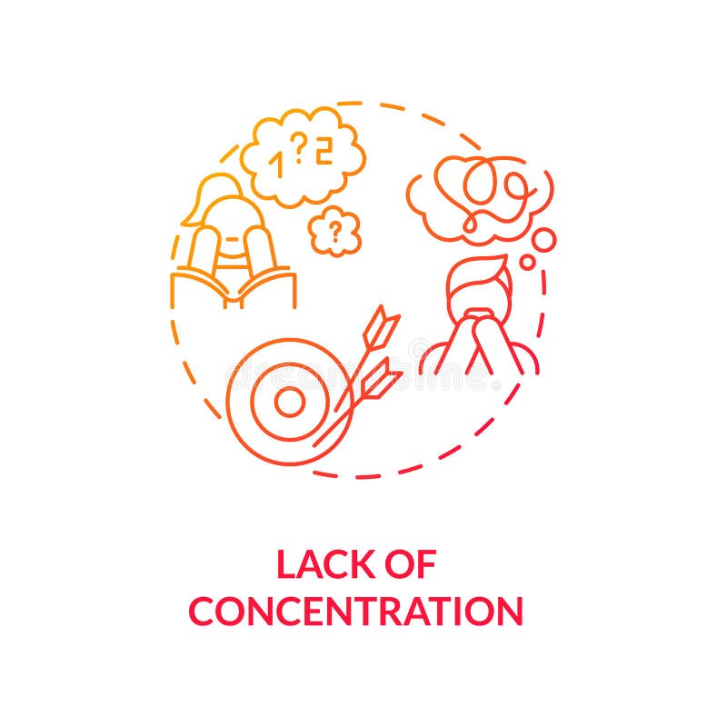 Lack of Concentration stock illustration. Illustration of people - 68113711