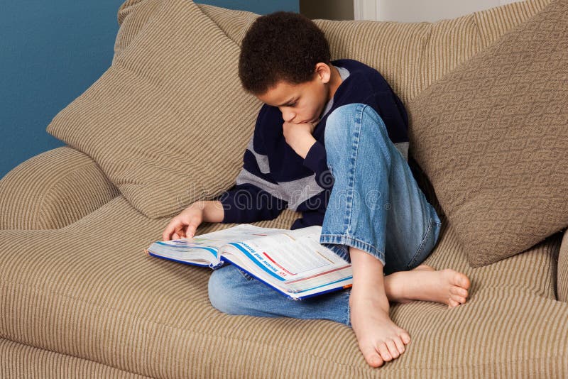 Concentration and study stock image. Image of pupil, literature - 18128573