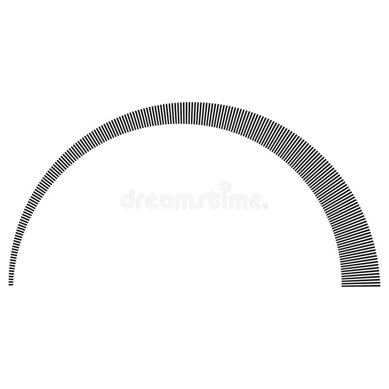 Concentric Arc Lines, Dynamic Movement and Rhythmic Progression Stock ...