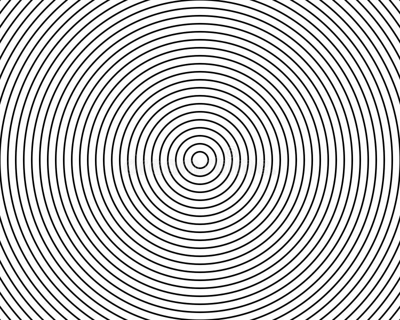 Concentric Black and White Circles Background. Ripples Texture ...
