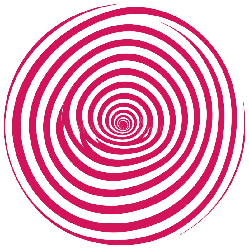 Hypnosis Spiral Swirling Comic Background Vector on White Background ...
