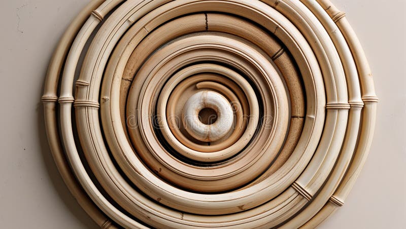 Concentric Carved Wall Design – AI Interior Art Stock Illustration ...