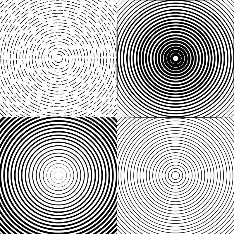 Concentric Circle Element or Background. Stock Vector - Illustration of sensory, middle: 83781910