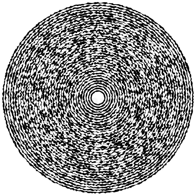 Concentric Irregular Circles, Circular Element with Random Scrib Stock ...