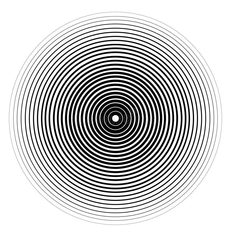 Concentric Circle Element on a White Background Stock Vector ...