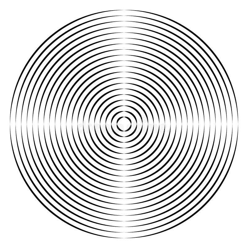 Concentric Circle Elements Backgrounds. Abstract Circle Pattern Stock ...