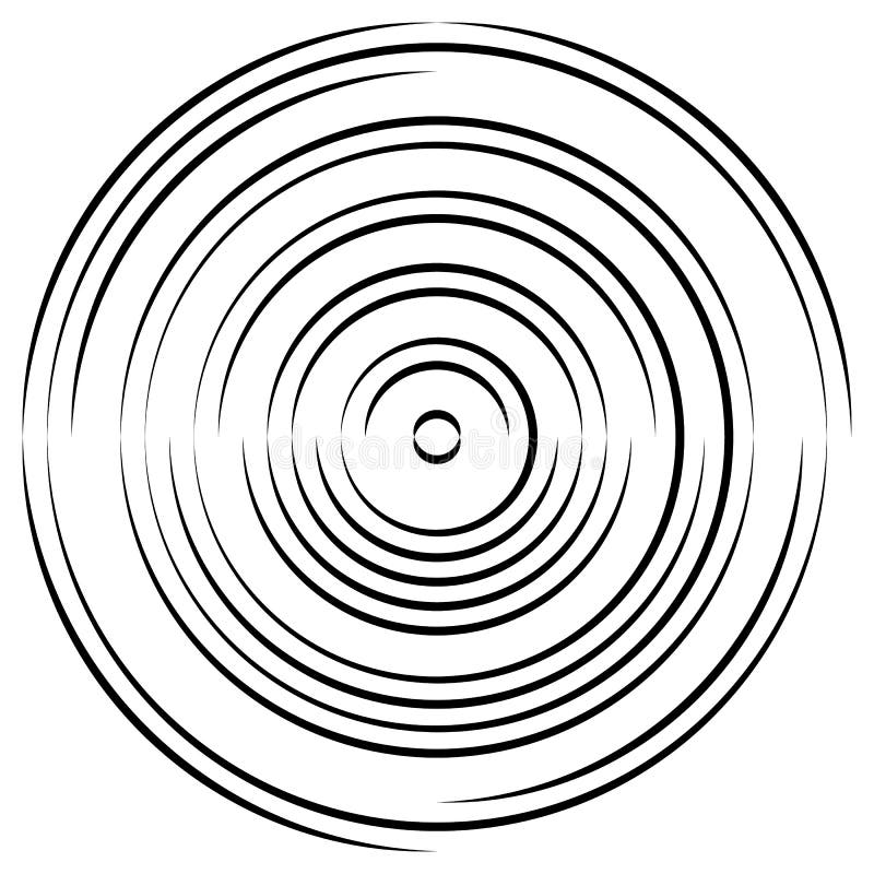 Concentric Circle Elements Backgrounds. Abstract Circle Pattern Stock ...