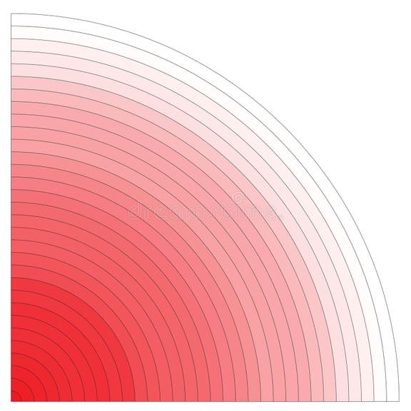 Concentric Circle Elements. Red Color Circle. Red Color Low To High ...