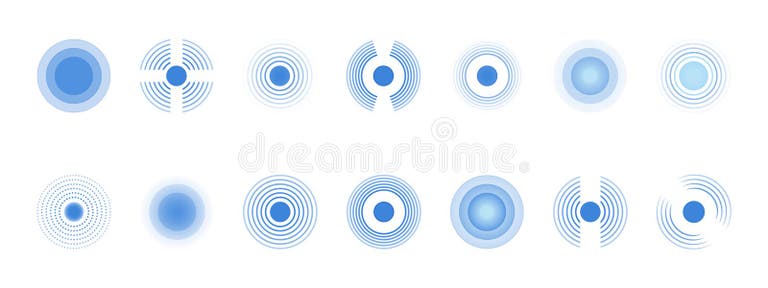 Concentric Circle Icons Stock Illustrations – 1,761 Concentric Circle ...