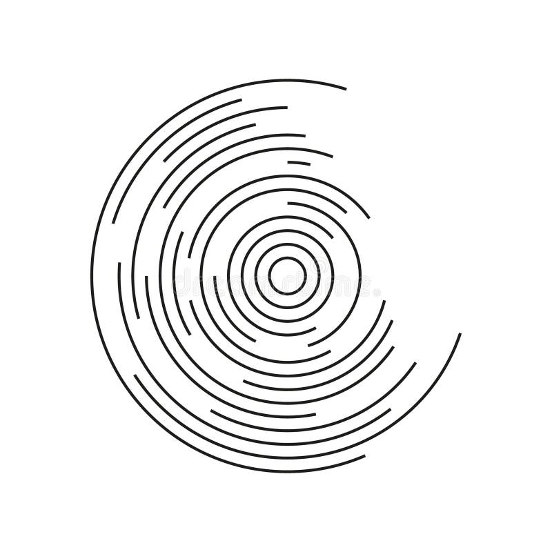 Concentric Circle. Concentric Line Circle. Broken Spiral. Round Line ...