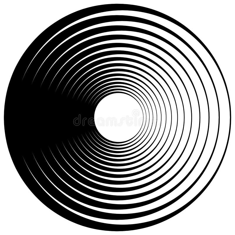 Concentric Circle, Rings. Suitable As an Abstract Design Element Stock ...