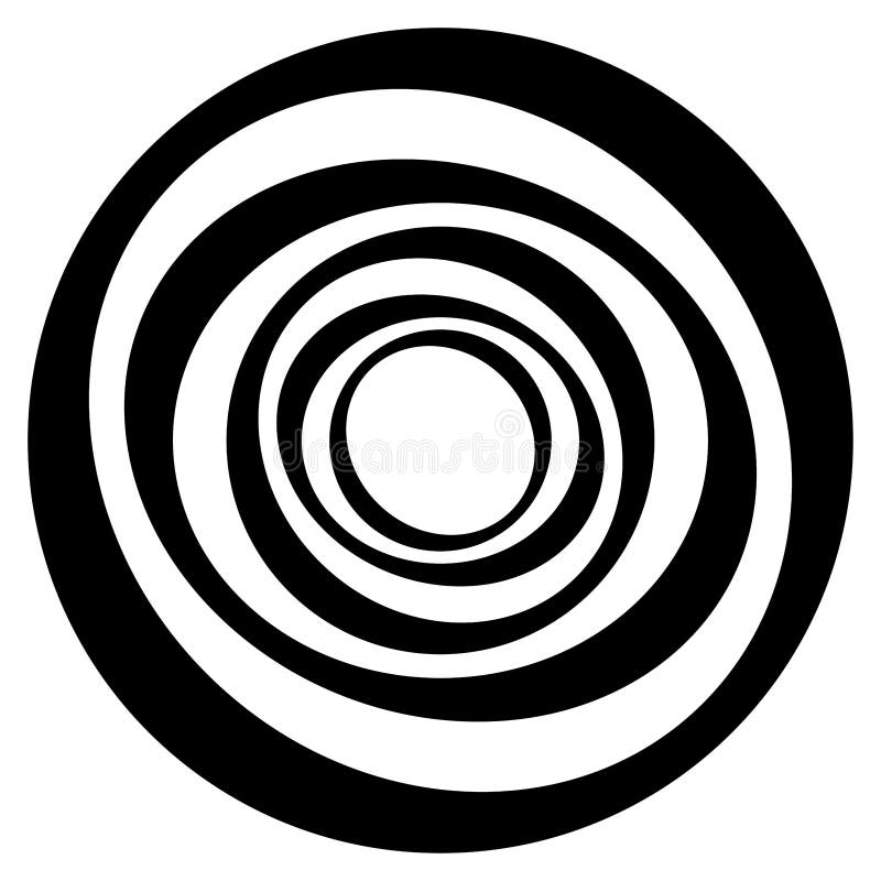 Concentric Circles Abstract Visual Design Element Stock Vector ...
