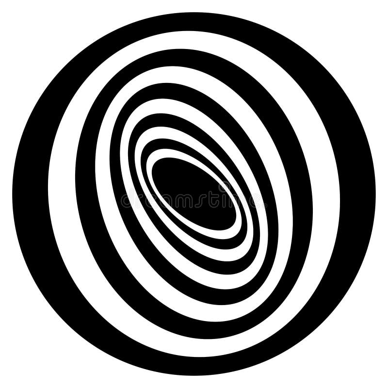 Concentric Circles Abstract Visual Design Element Stock Vector ...