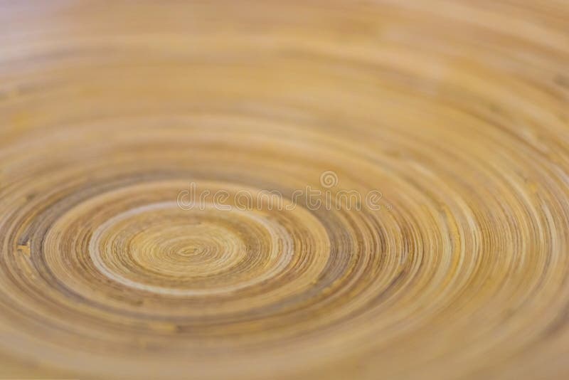 Concentric Circles on a Bamboo Plate / Round Bamboo Texture with Copy ...