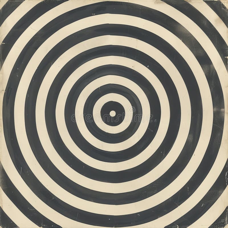 Concentric Circles on Beige Background. Perfectly Centered with Uniform ...