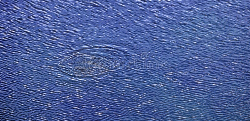 Concentric Circles in a Blue Water of Lake Stock Image - Image of water ...