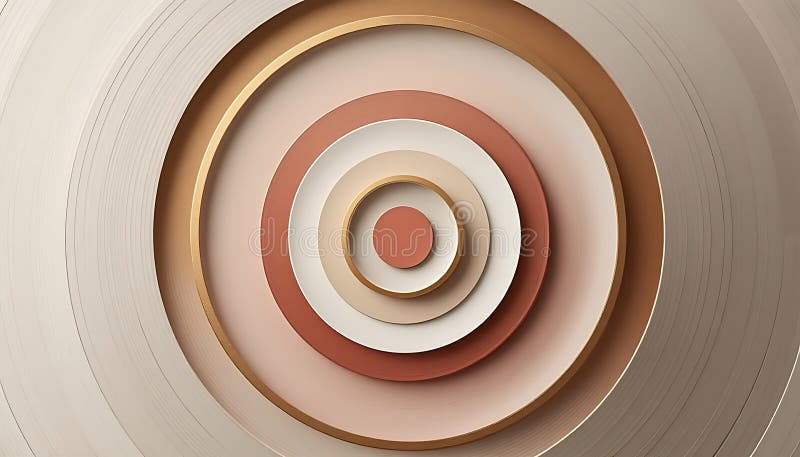 Concentric Circles Calm Earthy Abstract Artwork Stock Photos - Free ...
