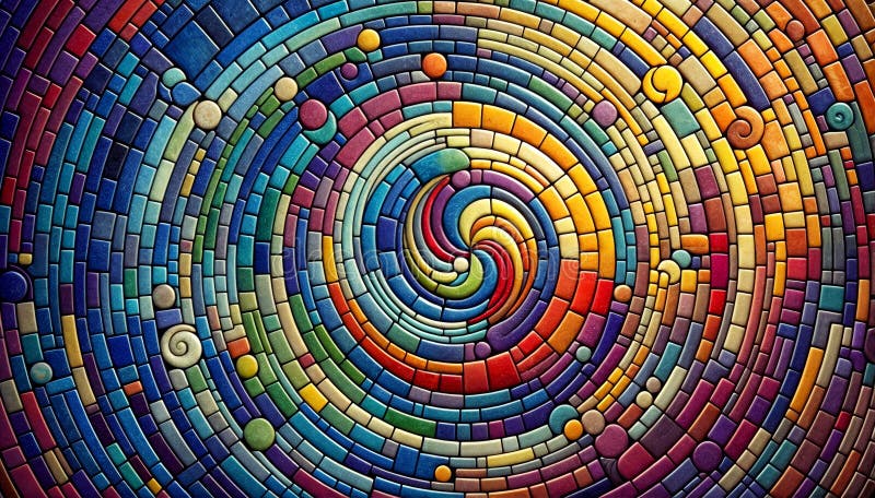 Concentric Circles, Circular and Spiral Shapes Interlocking in Harmony ...