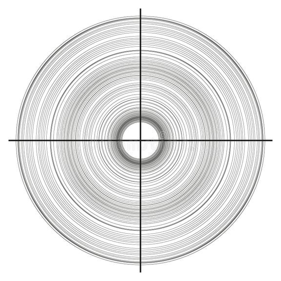 Concentric Circles. Circular Target Shape. Abstract Radial Pattern ...