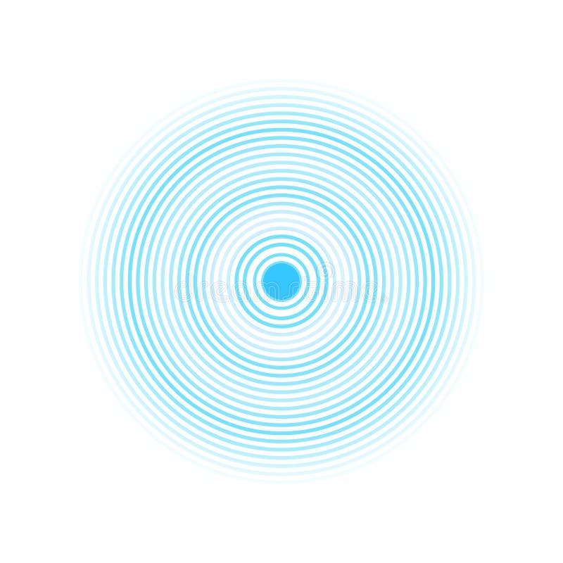 Circles with a Common Centre. Concentric Circles. Vector. Illustration ...