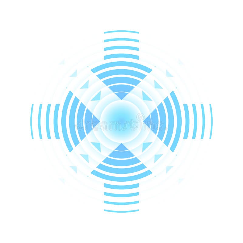 Circles with a Common Centre. Concentric Circles. Vector. Illustration ...